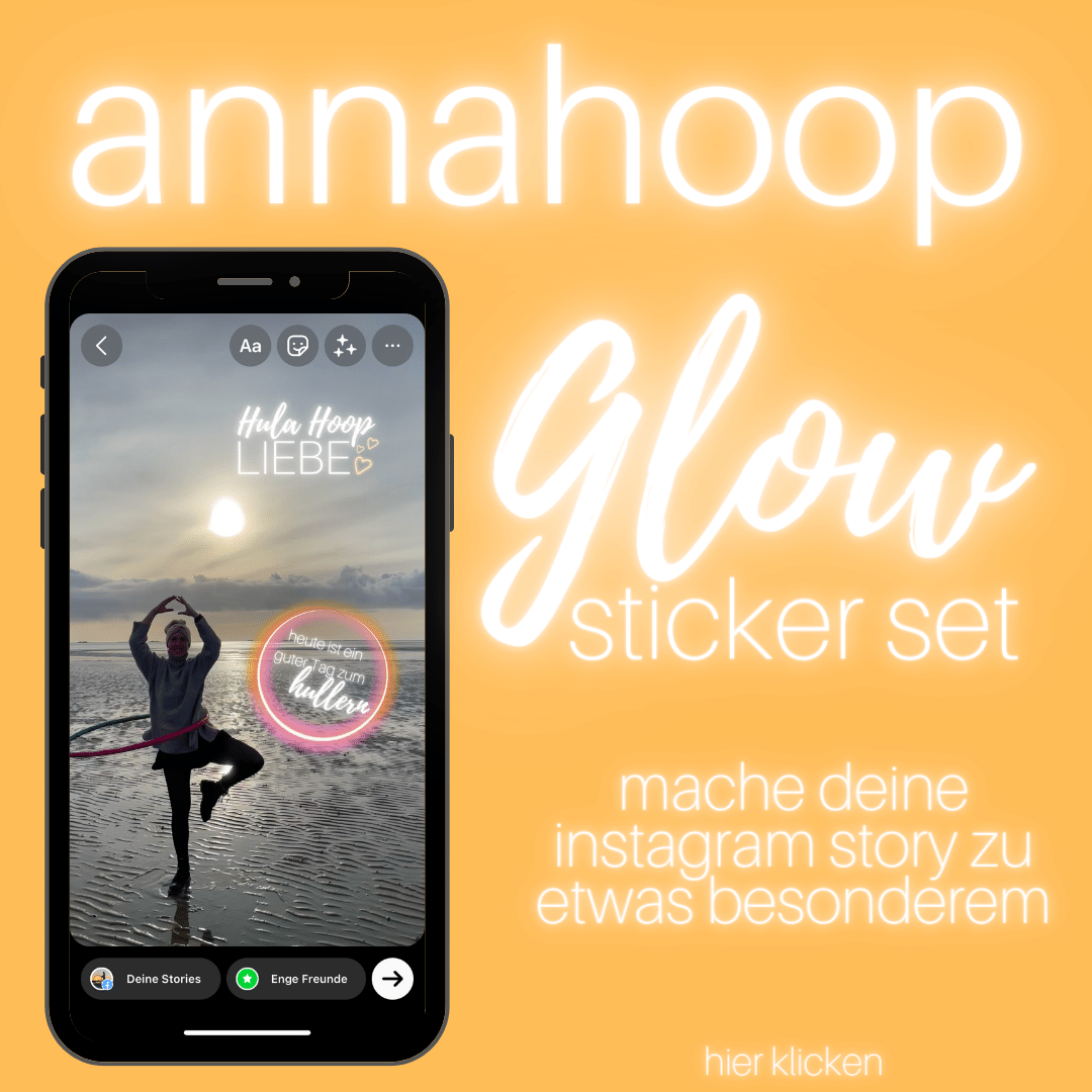 hula hoop instagram sticker set glow I annahoop.de